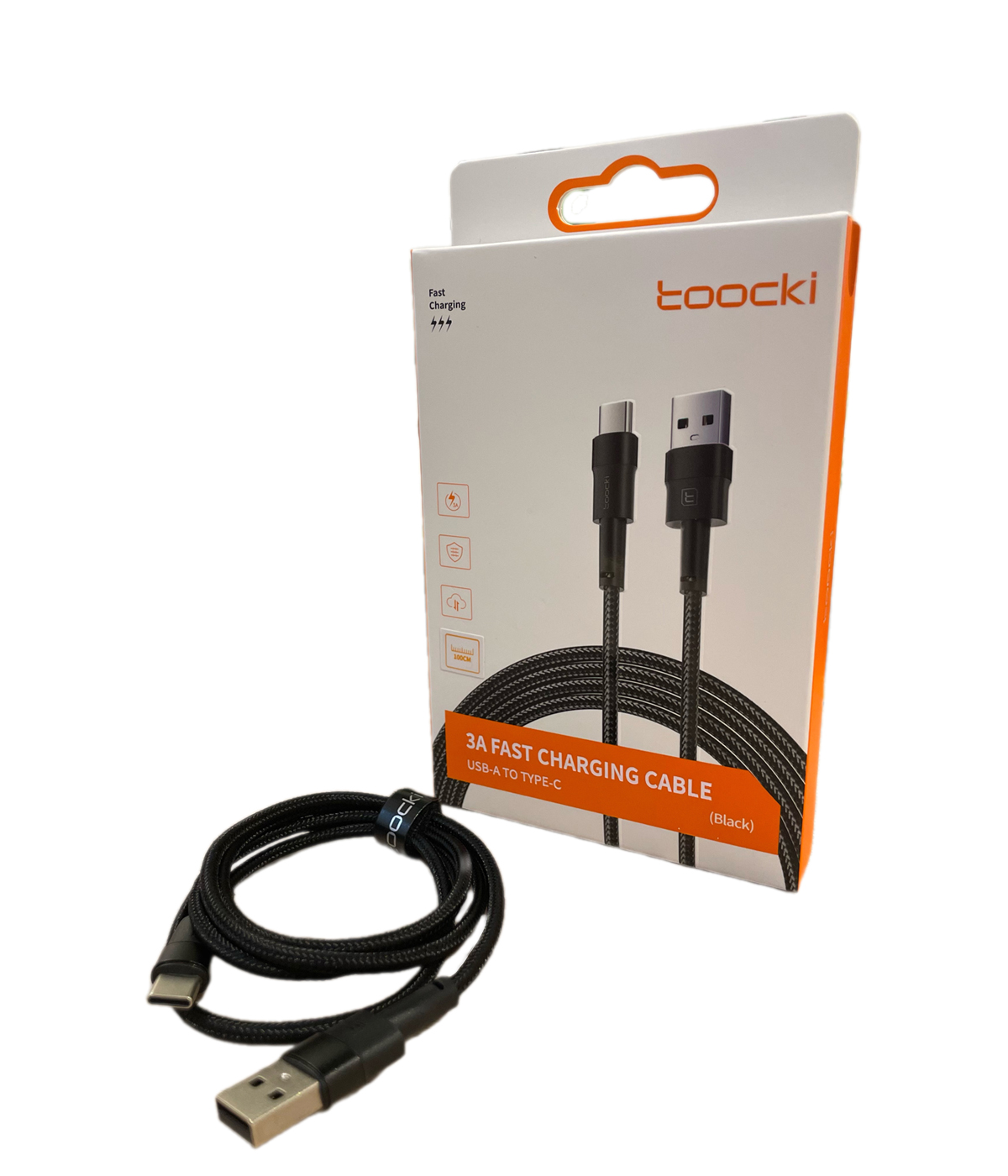 EasypayKw | كيبل يو اس بي اي تو تايب سي اسود من توكي